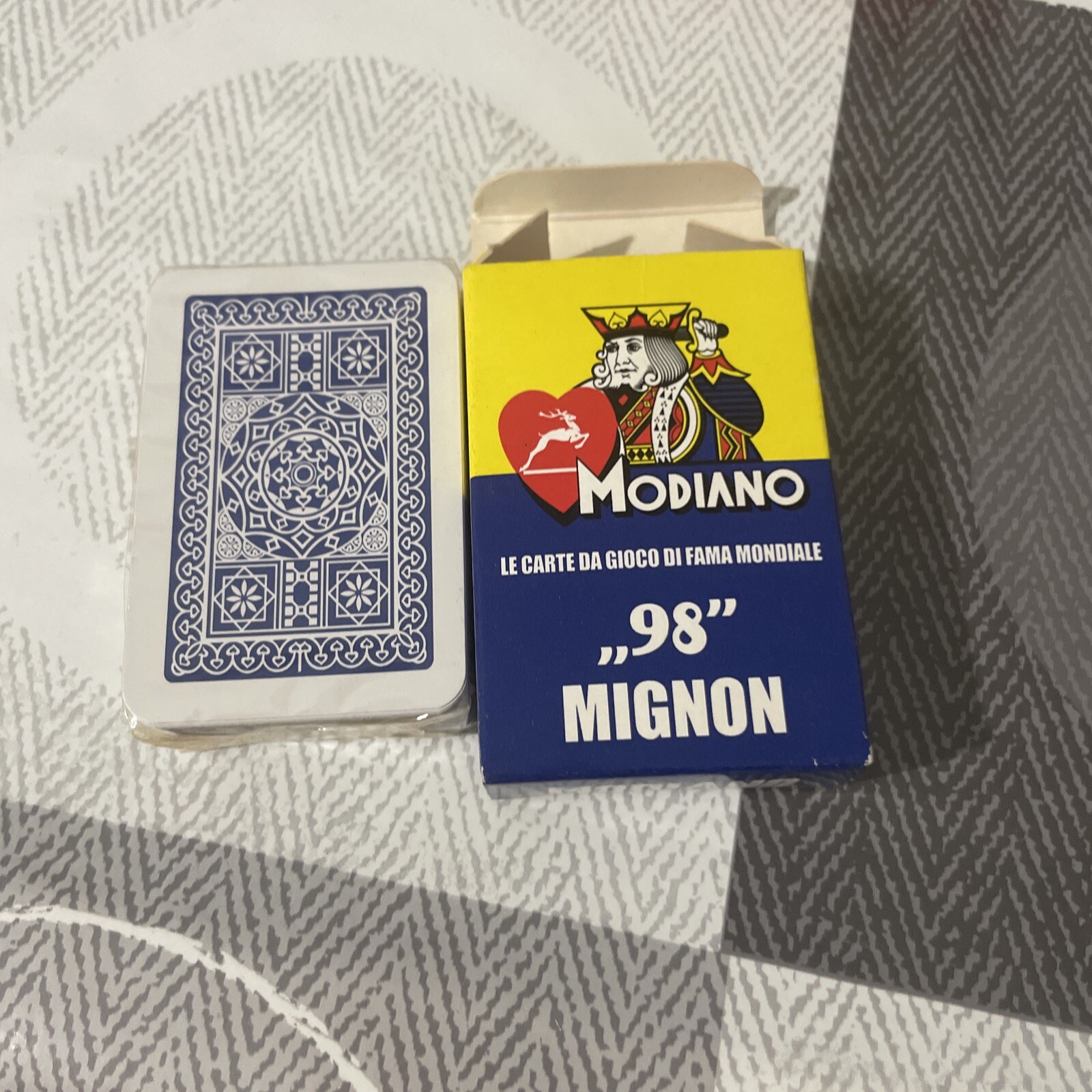 CARTE DA GIOCO SIGILLATE POKER 98 MIGNON MODIANO QN ORIGINAL PLAYING ...