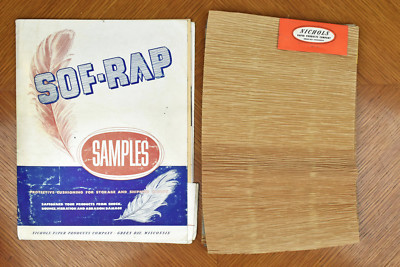 VTG 1960s Paper Ephemera Nichols Paper Products Sof-Rap Cushioning ...