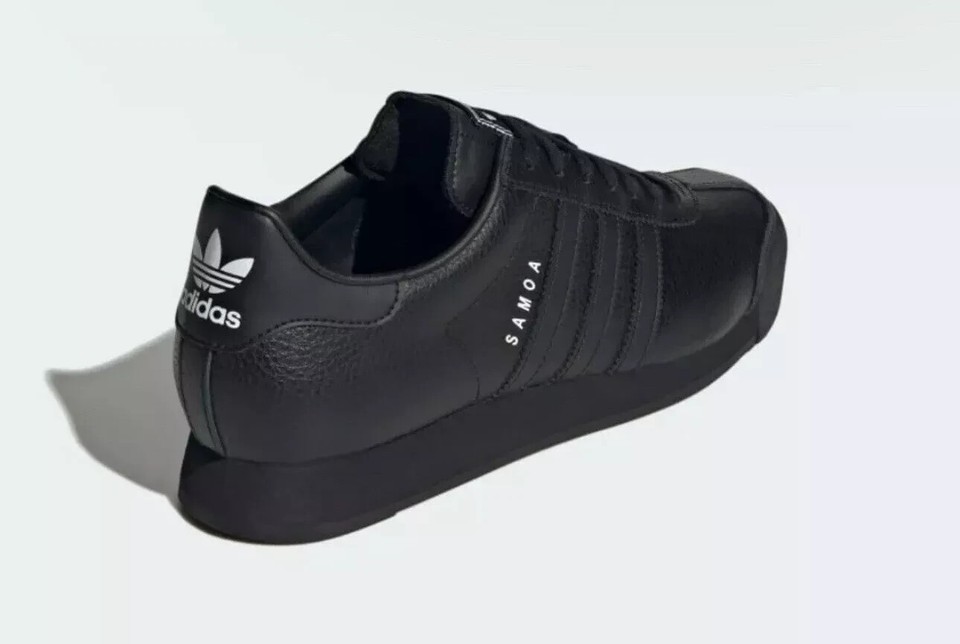 Adidas Originals Samoa Core Triple Black White Sneakers Retro IG1817 ...
