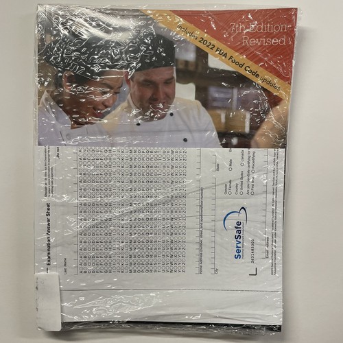 Servsafe Manager Book 7th edition Revised With Test Sheet 2022 FDA Food ...