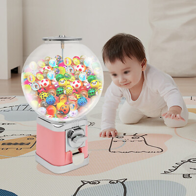 Gumball Machine Coin Bank Big Capsule Toys Candy Dispenser Vending ...