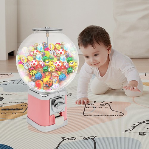 Gumball Machine Coin Bank Big Capsule Toys Candy Dispenser Vending ...
