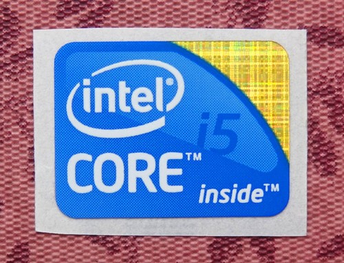 Intel Core i5 Inside Sticker 18.5 x 24mm 2009 1st Gen Case Badge For ...