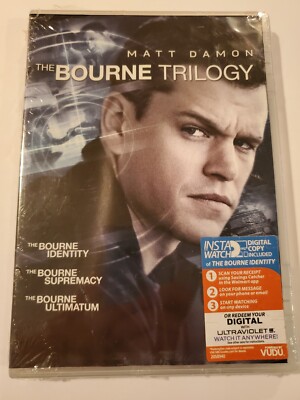 The Bourne Trilogy DVD, 2016 3-Disc Set Matt Damon -Like New(Damaged ...