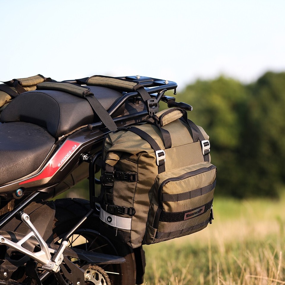 Rhinowalk Motorcycle Side Pannier Bag Waterproof Quick Release Saddle ...
