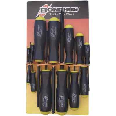 Bondhus 13 Piece, 0.05 to 3/8" Ball End Hex Driver Set Comes in Vinyl ...
