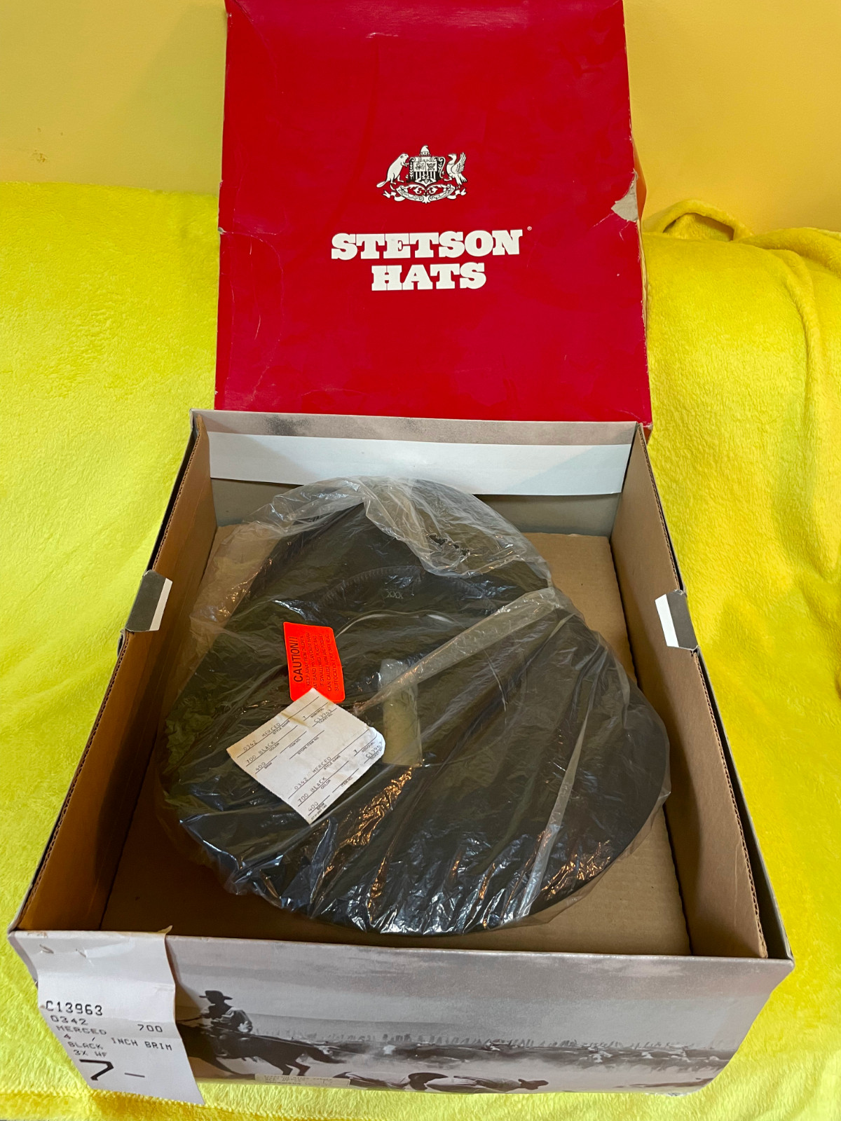 Stetson Stallion Cowboy Hat size 7 Black Beaver Styl… - Gem