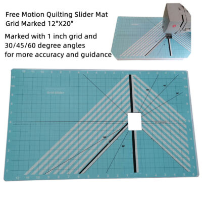 Free Motion Quilting Slider Mat Grid Glider for Quilting 12"X20" | eBay ...
