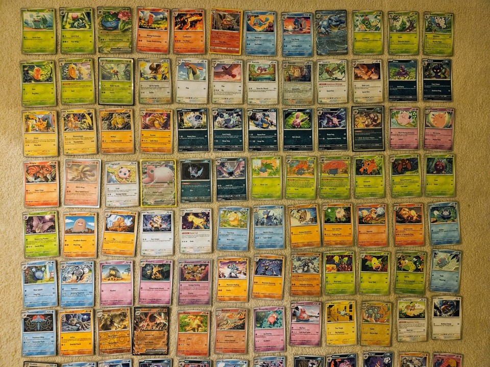 Gen 1 Pokemon Card Lot - 151 Cards No Repeats - 30+ Holos/ Rev. Holos ...