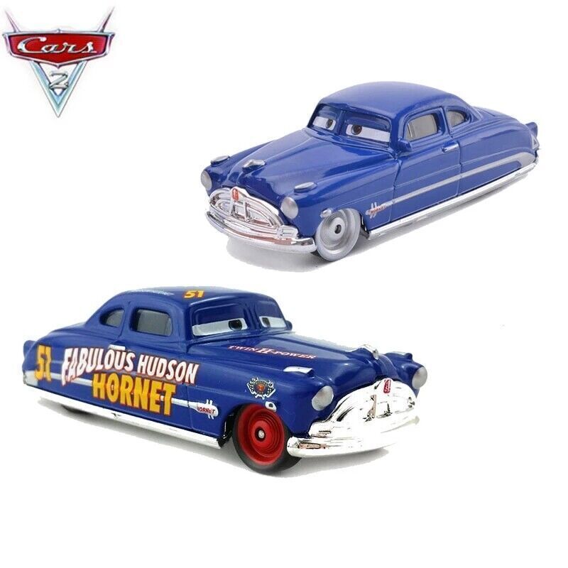 DISNEY PIXAR CARS Mattel No.51 TOY CAR FABULOUS DOC HUDSON TRUCK&CAR ...
