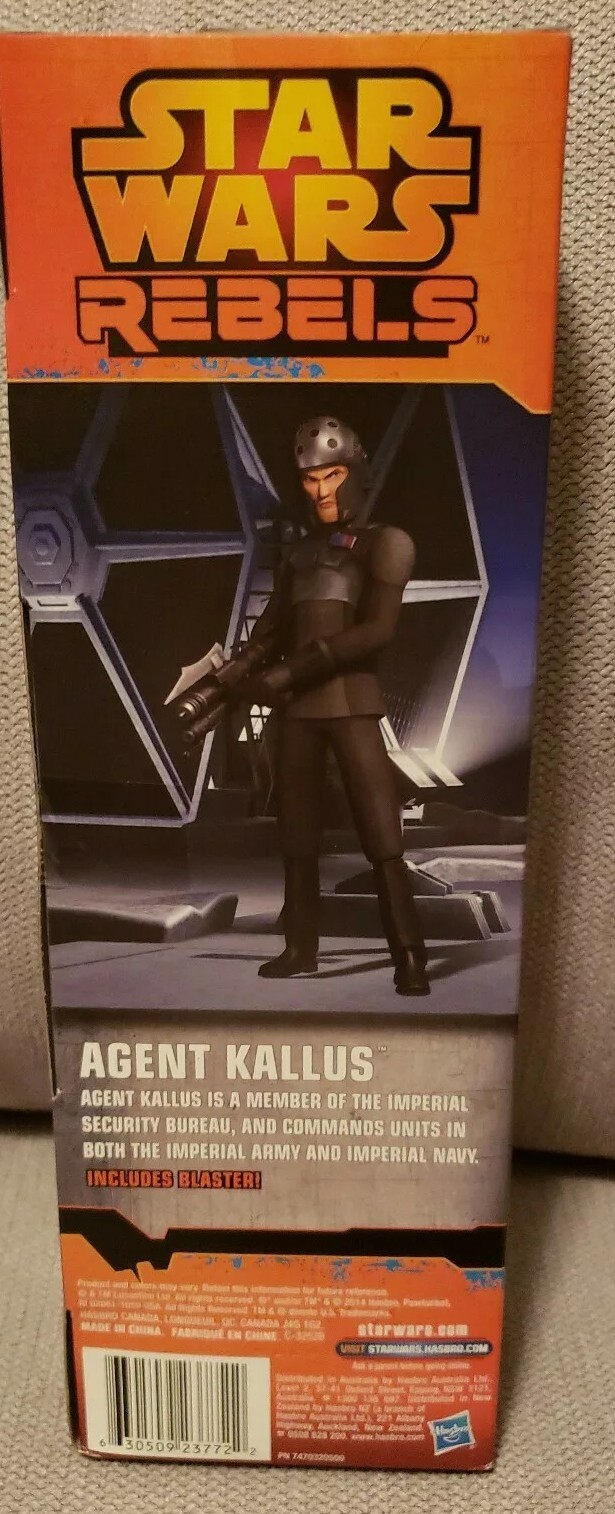 2014 Hasbro 12" Action Figure STAR WARS REBELS Hero Series AGENT KALLUS ...
