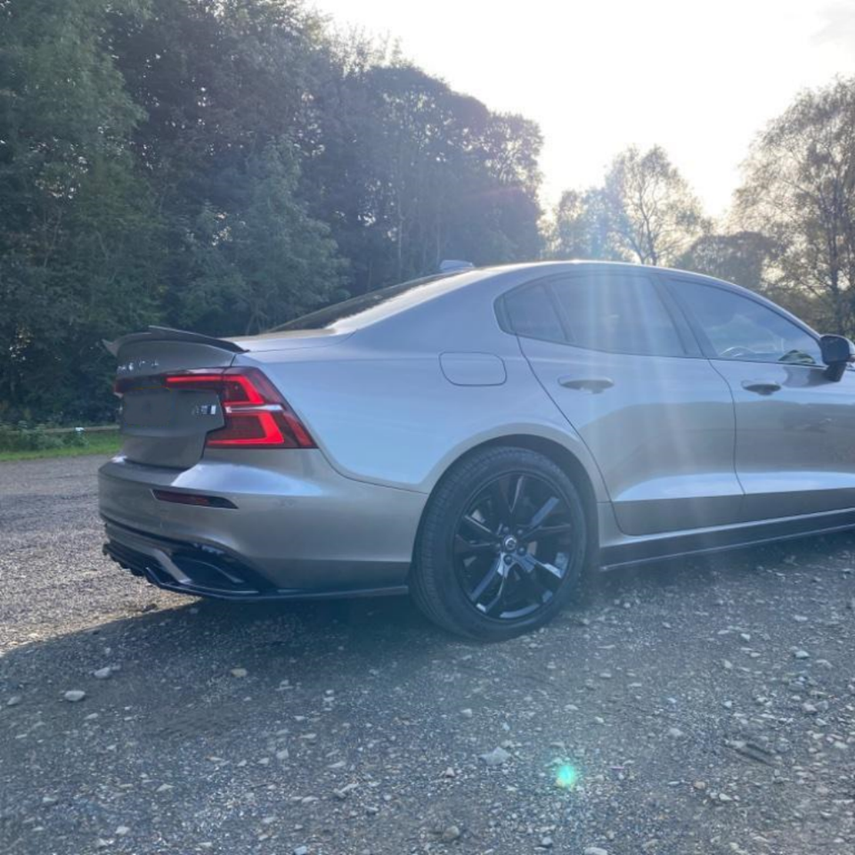 FOR VOLVO S60 2019-2024 GLOSS BLACK V STYLE HIGHKICK DUCKBILL TRUNK ...