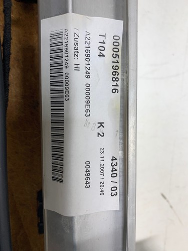 Mercedes S-Class W221 ROLLER-BLIND ELECTRIC SUNBLIND REAR WINDOW SUN ...