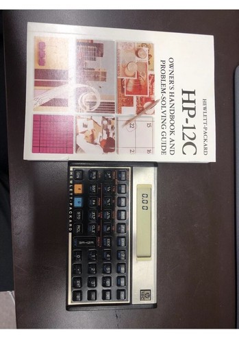 Hewlett-Packard HP 12C Financial Calculator With Manual, No Case | eBay