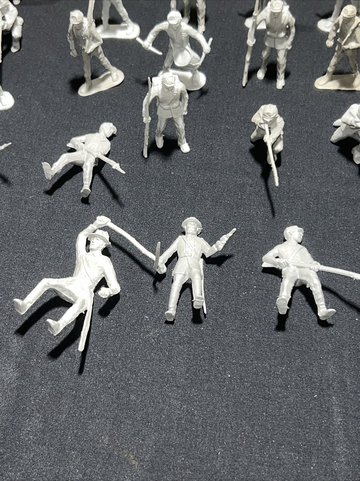 Vintage TIMM-MEE CIVIL WAR SOLDIERS Toy Figures Lot Of 39 | eBay