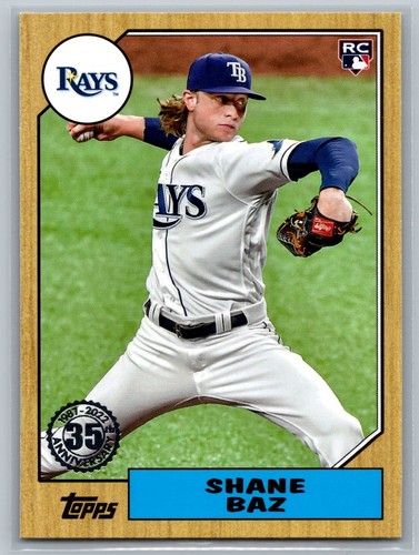 2022 Topps #87TB-33 Shane Baz 1987 Baseball Blue Series Two NrMt-Mint ...