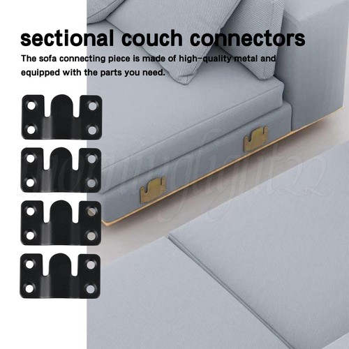 Metal Sectional Sofa Interlocking Bracket 16x41mm Hole with Screw Set ...