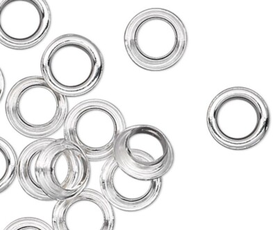 20 Sterling Silver 3x1.5mm Round Grommet Beads with 2.5mm ID | eBay