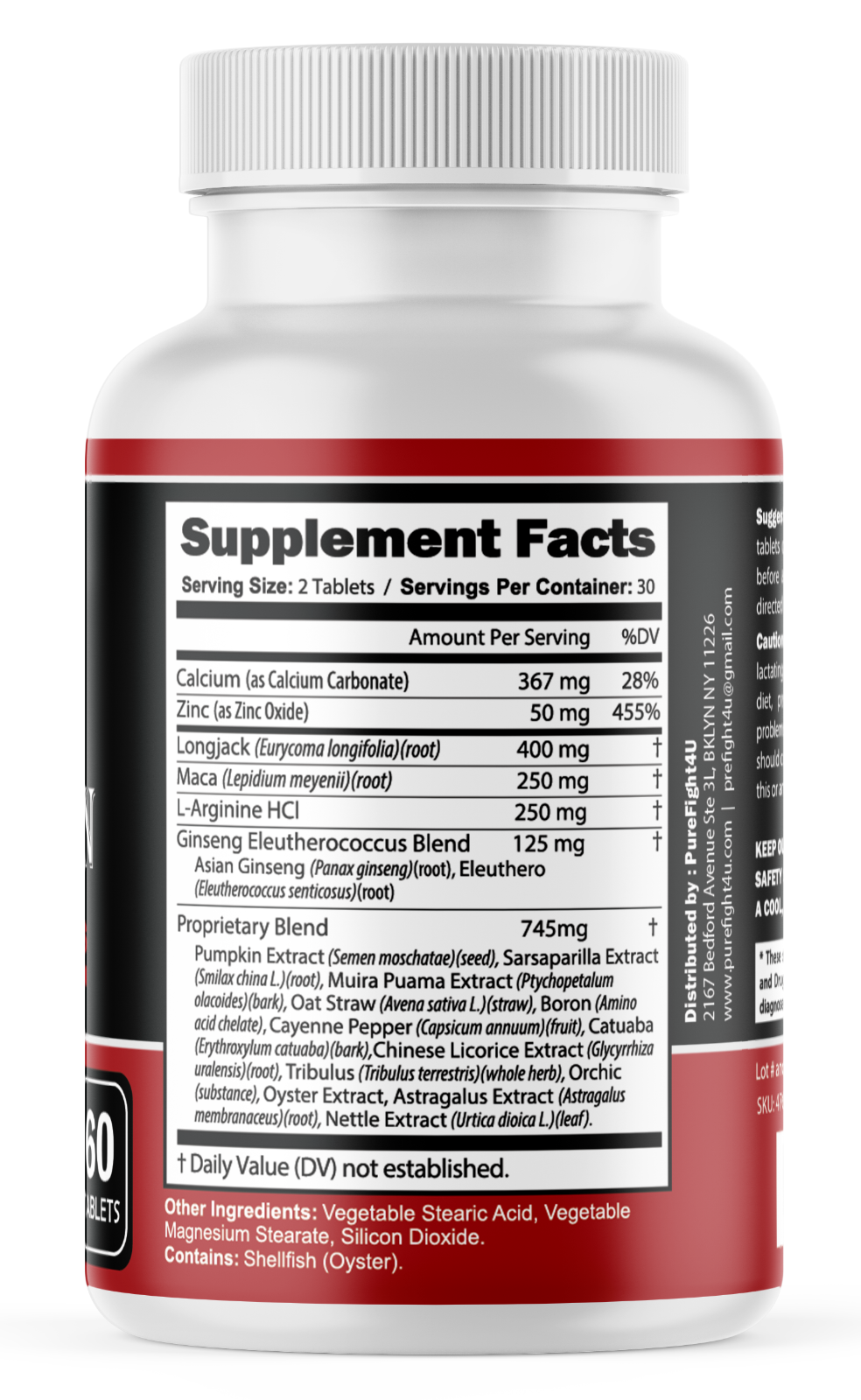 Proman XL Vitality and Energy Support Nutritional Supplement, 6 Bottles ...