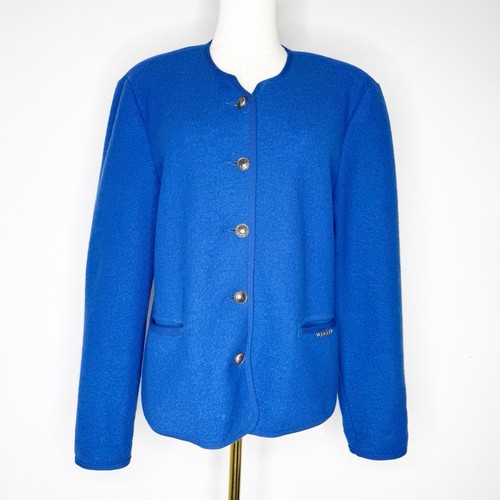 GEIGER Collections Women’s Boiled Wool Jacket Blue Size Medium (38) | eBay