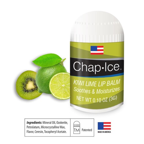 Kiwi Flavor - Chap-Ice Mini Lip Balm, 4 count - Made in USA, 0.10 Oz ...