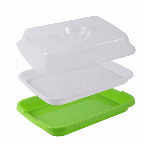 Seed Sprouter Tray, Double Layer Soilless Bean Culture, Hydroponic ...