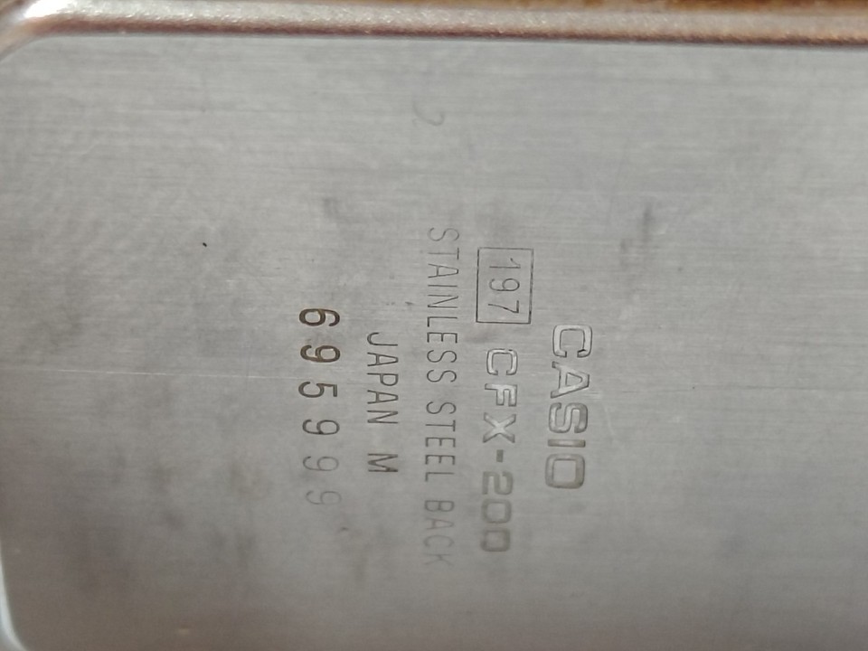 Casio CFX-200 Scientific Calculator Vintage Digital Watch 1980s "NEW ...