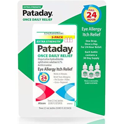 Pataday Eye Drops Extra Strength, 2.5 ml (3 Pack)F | eBay