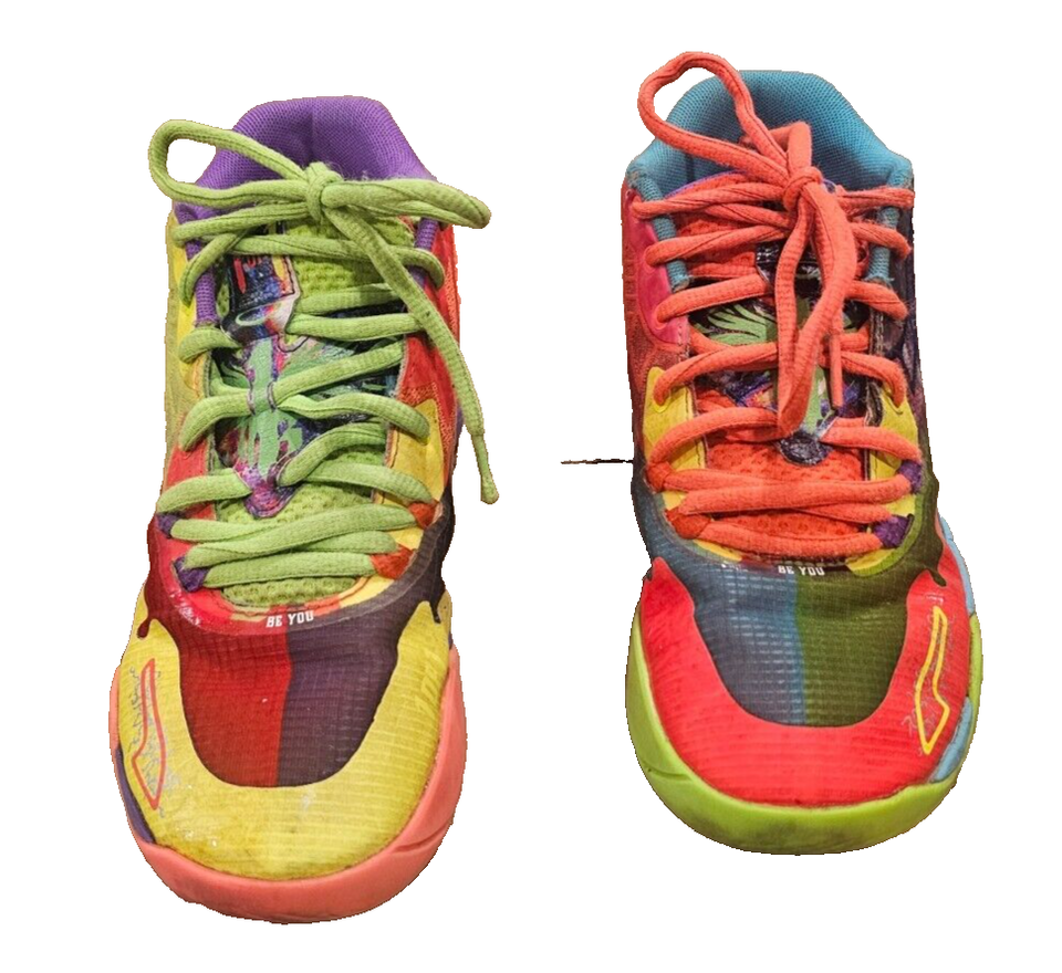 Puma Lamelo Ball MB1 Be You JR Junior Shoes Size 6 - Green Gecko/Red ...