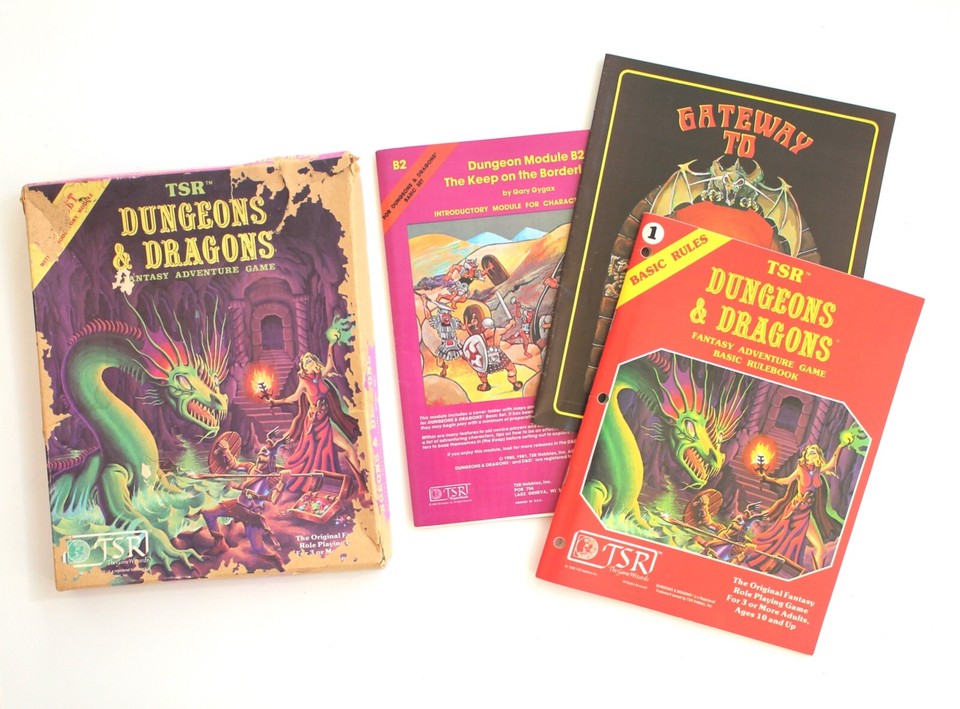 1980 1981 TSR Dungeons & Dragons Fantasy Adventure GAME #1011 Basic ...