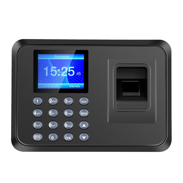F01 Fingerprint Attendance Machine 2.4" Biometric Password Time Clock ...