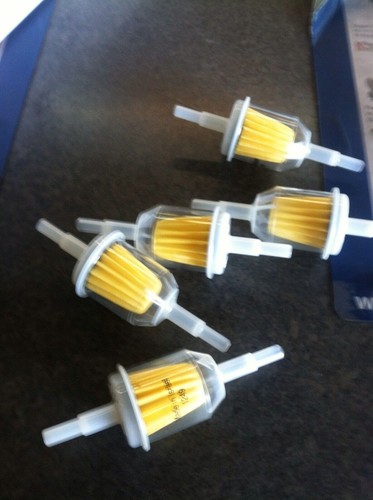 UNIVERSAL INLINE FUEL FILTER 5 PACK VOLKSWAGEN BUG BEETLE 1946-1974 ...