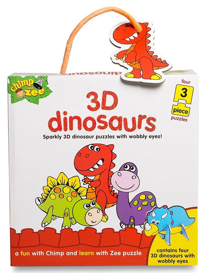 Dinosaurs Puzzles Kids Puzzle Dino Gift For Children Craft Toy Chimp ...