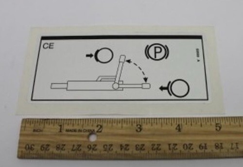 82659 / 82659GT OEM Genie DECAL LABEL PARKING BRAKE CE | eBay