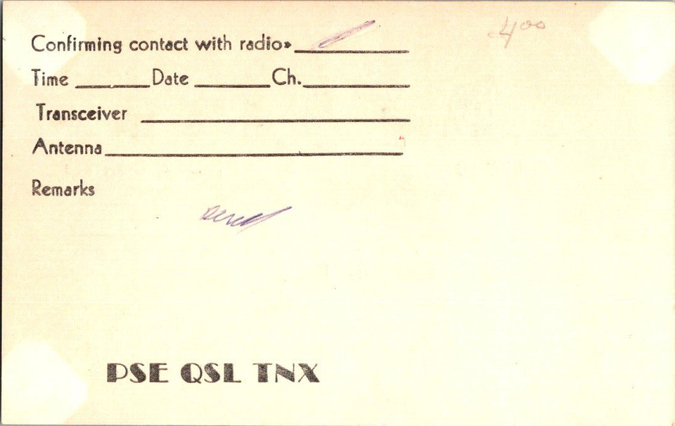 QSL QSO Card CB HAM Radio PostCard | eBay