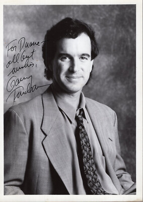 GARRY TRUDEAU HAND SIGNED 5x7 VINTAGE PHOTO+COA DOONESBURY CARTOONIST ...