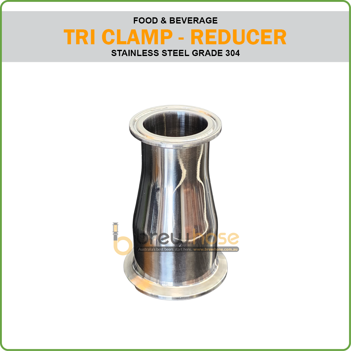 Tri Clamp 304 Stainless Fittings Clamps Seals Adaptors Tees Brewing ...