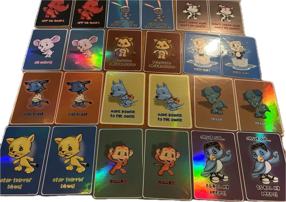 Lot Of 30 DSG 2004 Vending Machine Holographic Animal Stickers Y2K ...