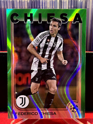 2024-25 Topps UCC Federico Chiesa Green Flowfractor Juventus Livepool ...