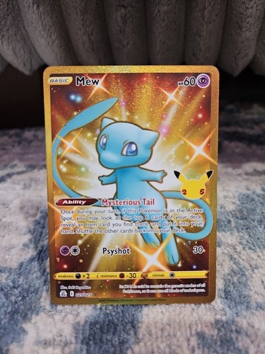 Mew 025/025 - Gold - Celebrations: 25th Anniversary - Pokemon TCG | eBay
