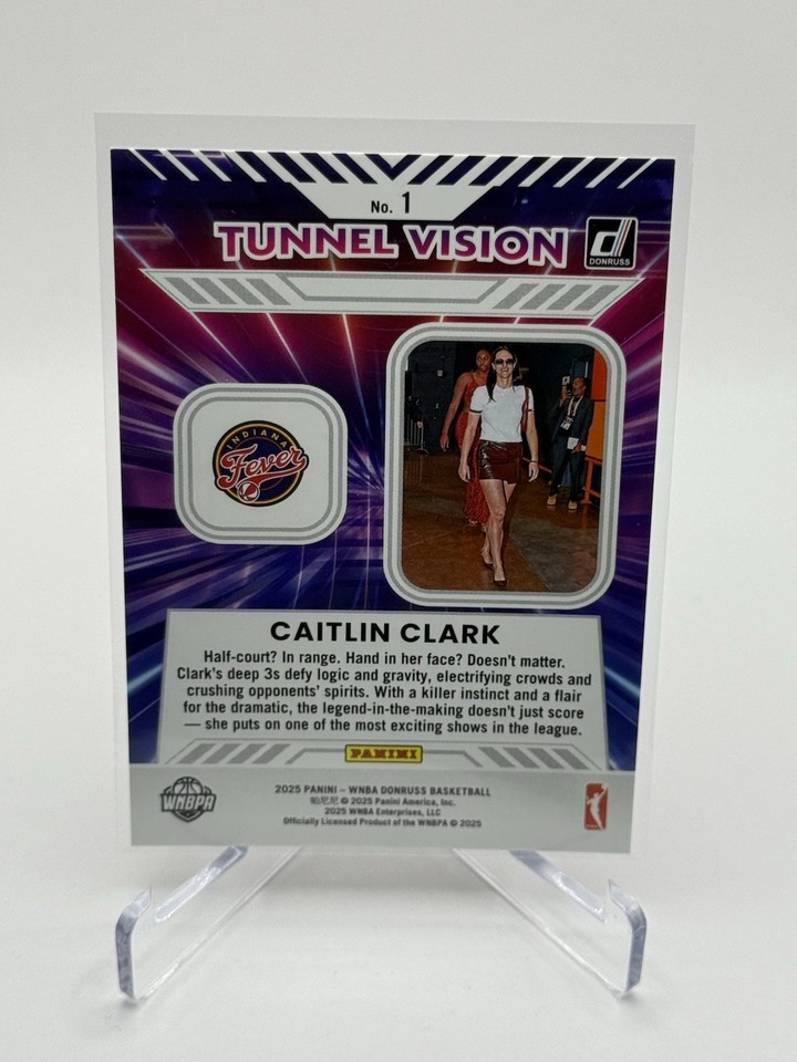 2025 Panini Donruss WNBA Tunnel Vision Caitlin Clark #1 Pink Fireworks ...