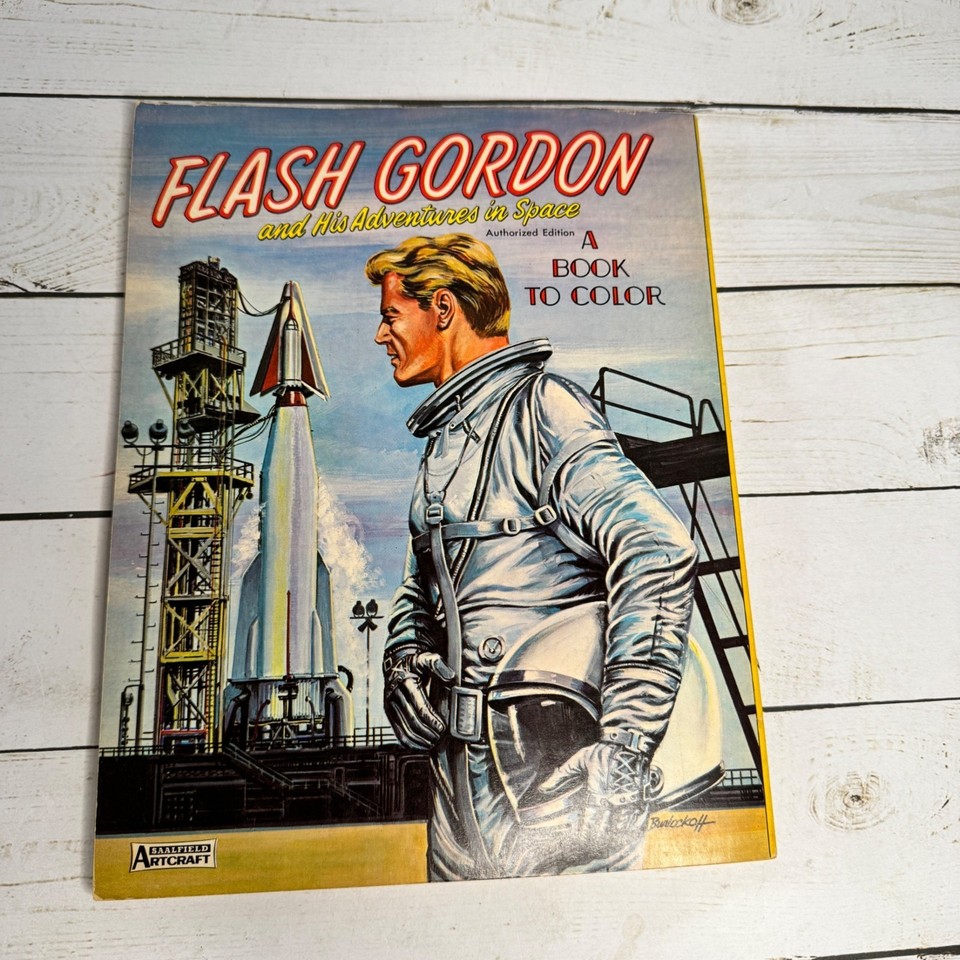 Vintage Flash Gordon Coloring Book 1958 Saalfield Publishing ...