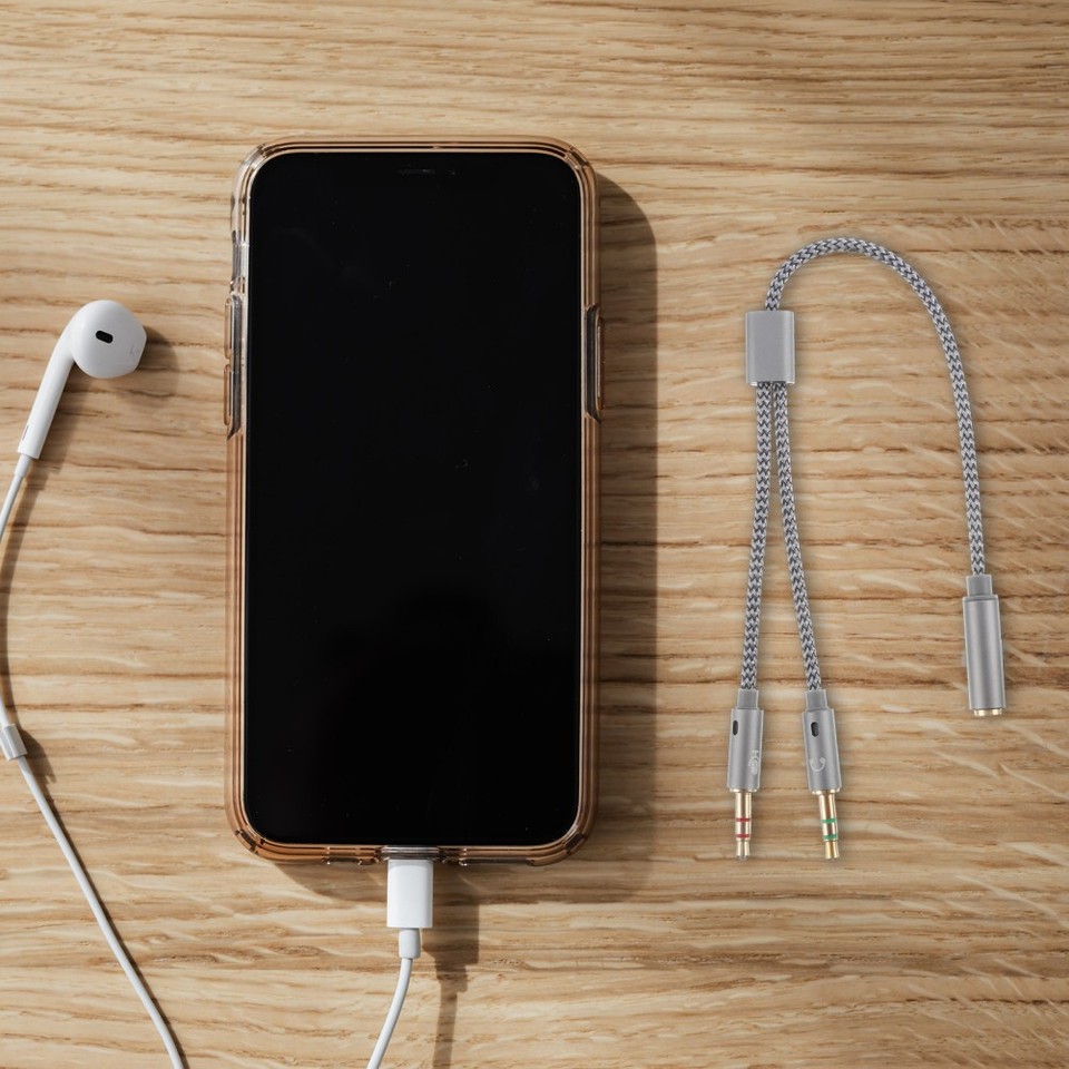 4 Pcs Creative MP3 Splitters Phone Splitters Bronzing Tablet Adopters ...