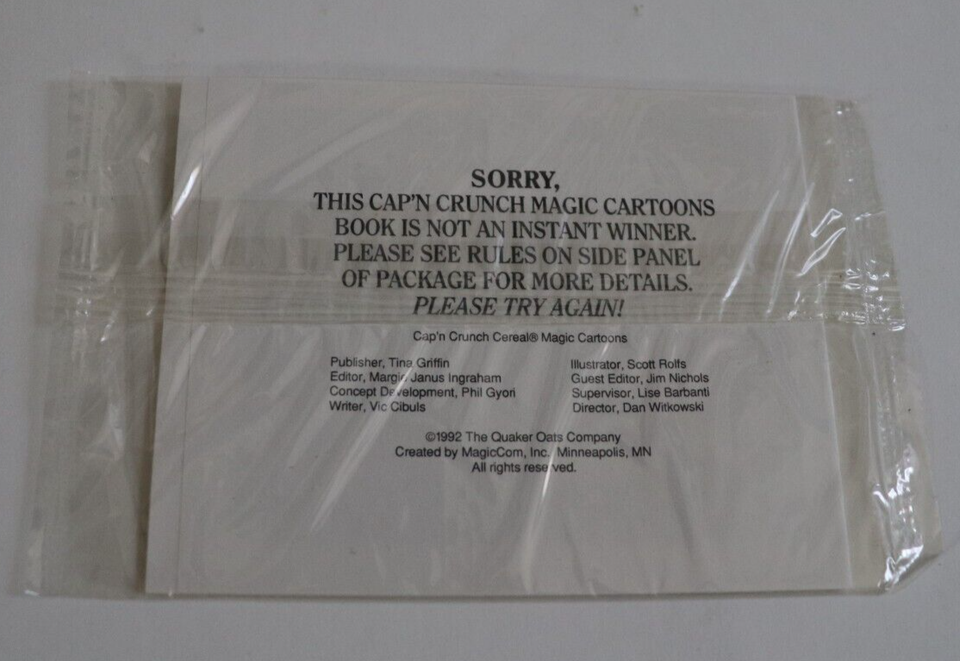The Valley of Shushman 1992 Cap n Crunch Magic Cartoons Booklet | eBay