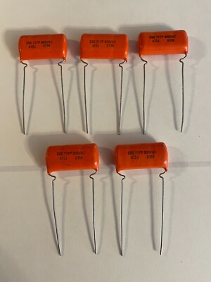 5 pcs .0047uf 900V 717P 4700 pf Sprague Orange Drop Capacitor Fast ...