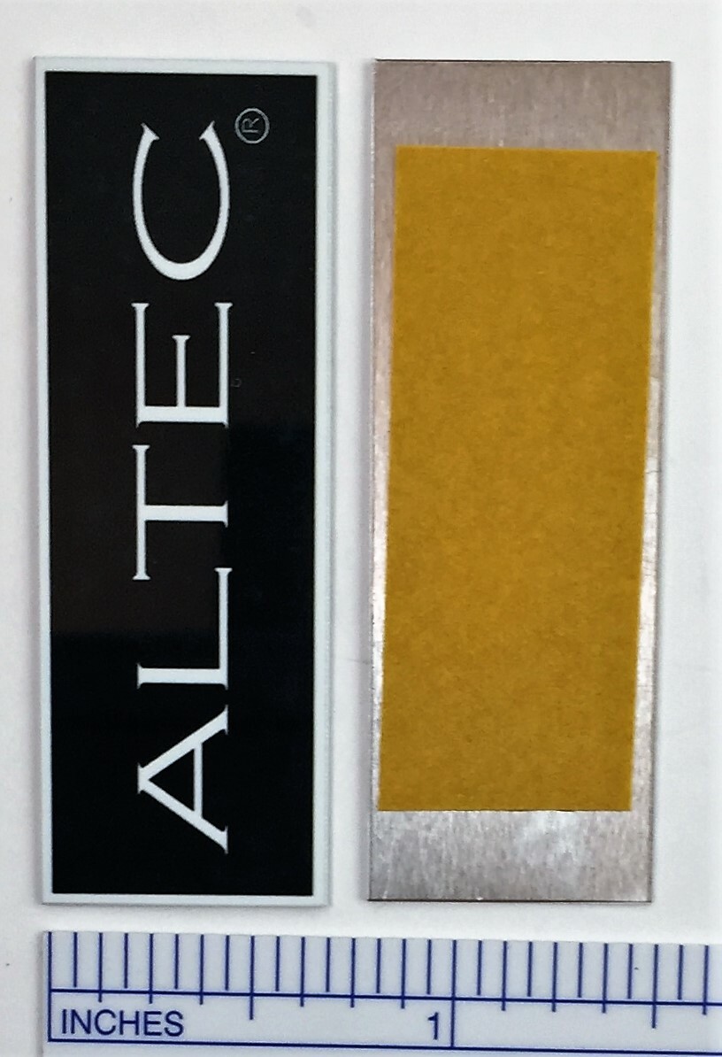 Altec Speaker Grill Badge Logo Emblem 846 886 PAIR Custom Made Aluminum ...