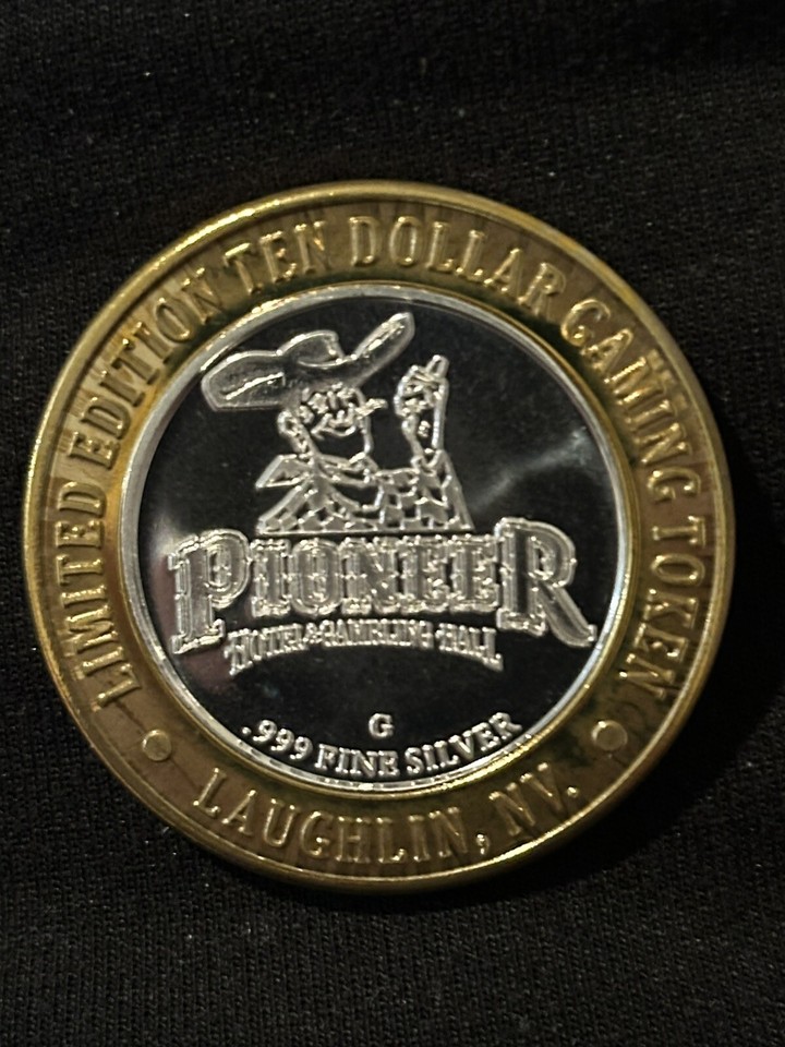 $10 Pioneer Casino .999 Silver Strike, Laughlin, NV. | eBay