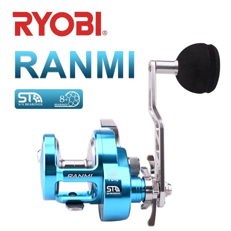 RYOBI RANMI Jigger BT50 Baitcasting Fishing Reel Saltwater Slow Jigging ...