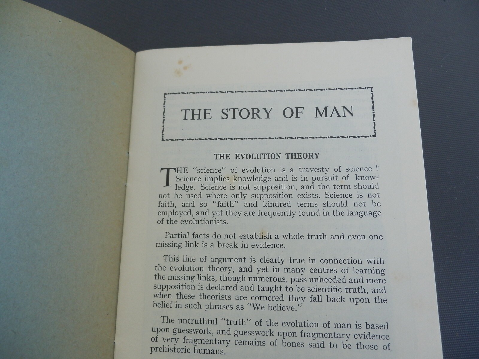 The Story of man - Leonard T Pearson - RARE - | eBay Australia