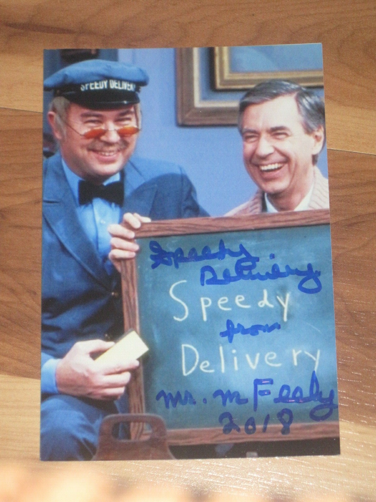 DAVID NEWELL Signed 4x6 Photo MR. MCFEELY MISTER ROGERS' NEIGHBORHOOD ...